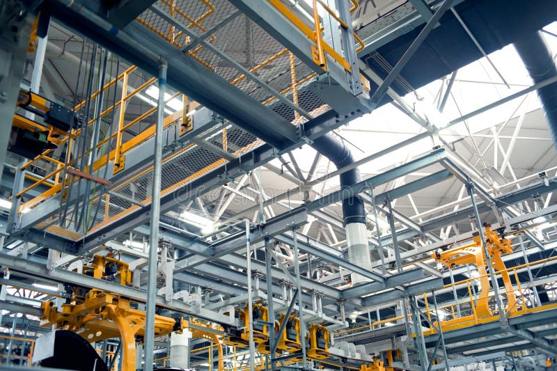 Automobile assembly shop stock image. Image of factories - 27501587