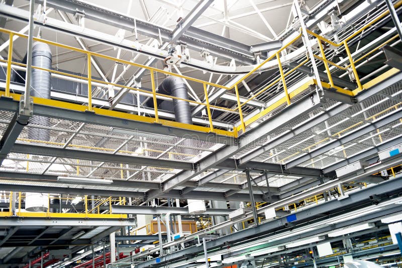 Automobile Assembly Shop Production Line Stock Image - Image of ...