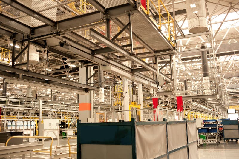 Automobile assembly shop stock photo. Image of parts - 27503342
