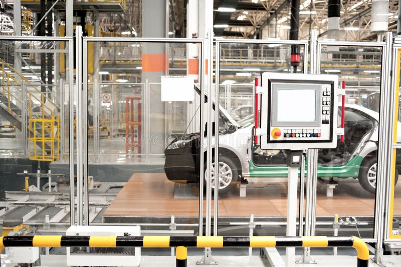 Automobile assembly shop stock photo. Image of cars, lines - 27510922