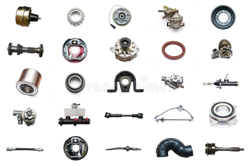 Elementi Automatici Dei Pezzi Di Ricambio In Chiave Immagine Stock ...