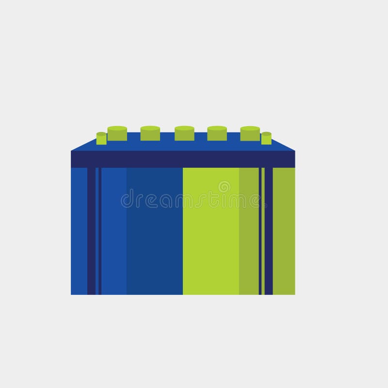 Automobile Battery. Vector Illustration Decorative Design Stock Vector ...