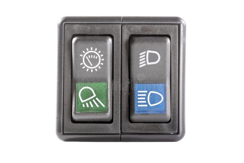 Automobile button switch stock image. Image of flow, conditioning ...