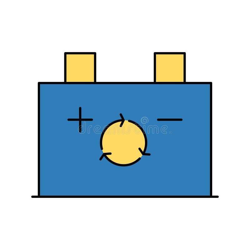 Automobile Car Battery Power Icon Stock Vector - Illustration of auto ...