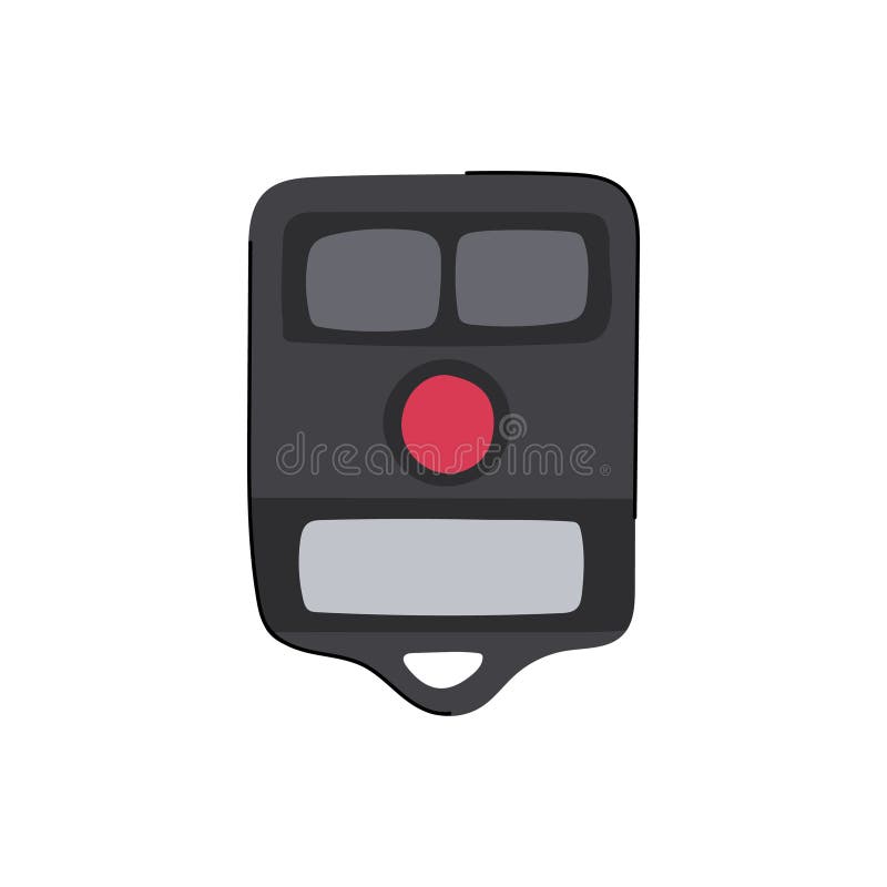 Automobile Car Key Cartoon Vector Illustration Stock Vector ...
