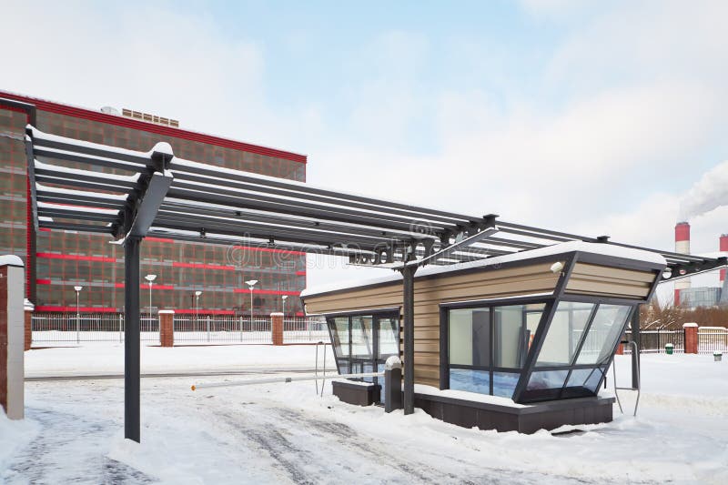 Automobile Checkpoint in Business Stock Photo - Image of snow, office ...