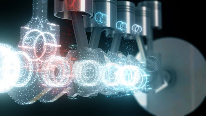 3d Cylinder Metallic Geometric Shape Techno Background Stock Video - Video of reflection ...