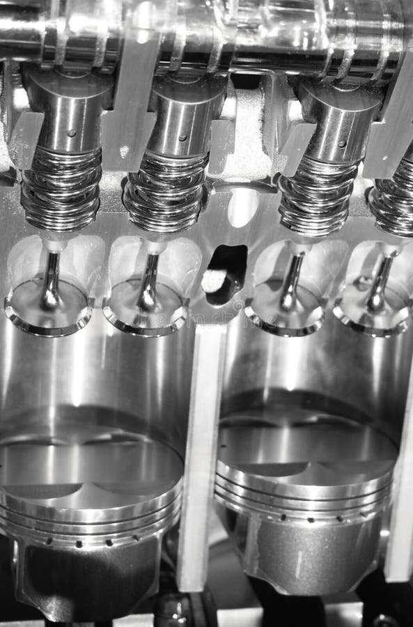 Engine cut away stock photo. Image of spring, education - 4233154