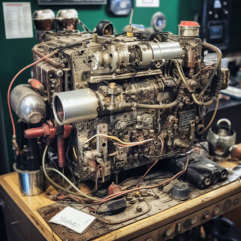 Automobile Engine, Internal Combustion Engine, Generative AI Stock ...