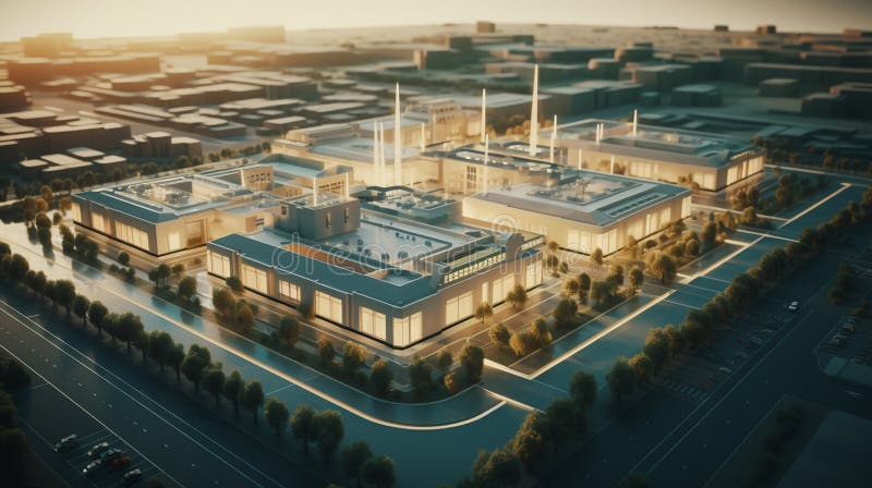 Automobile Factory. Automobile Assembly Plant Stock Photo - Image of ...