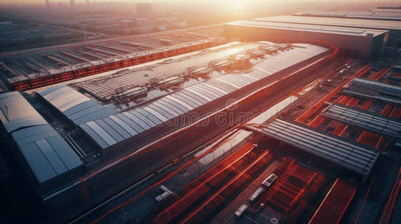 Automobile Factory. Automobile Assembly Plant Stock Photo - Image of ...