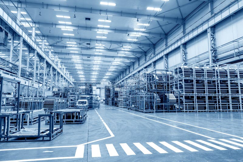 Automobile Factory Production Workshop Stock Image - Image of industry ...