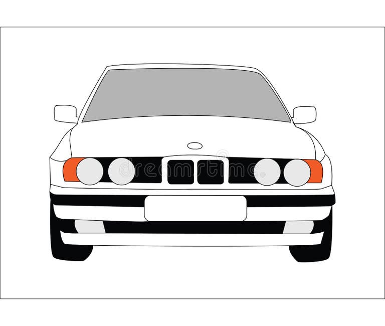 Bmw E34 Car Front Stock Illustrations – 1 Bmw E34 Car Front Stock ...