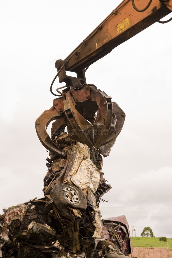 Automobile getting crushed stock image. Image of collision - 31170395