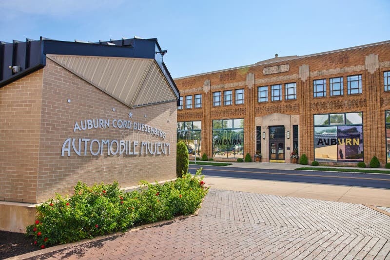 Automobile Museum Front Entrance Sign with ACD Museum in Background ...