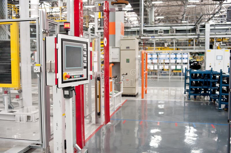Automobile Plant Assembly Shop Stock Photo - Image of plants, transport ...