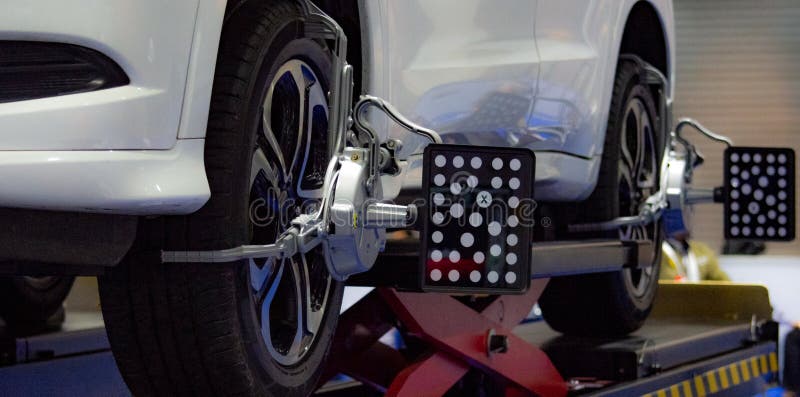 Automobile Service for Fixing, Car Service in the Garage Stock Image ...