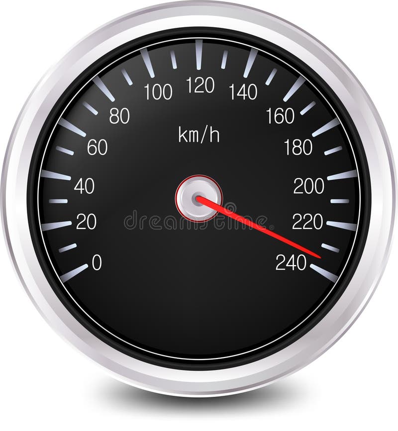 Dashboard Speedometer Gauges Stock Vector - Illustration of counter ...