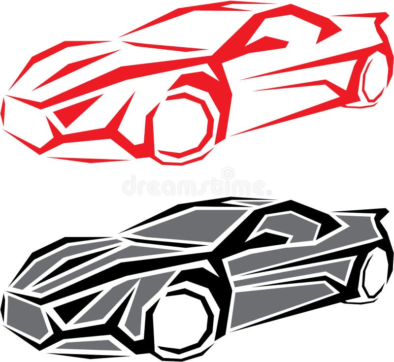 Automobile Stilizzata Illustrazioni, Vettoriali E Clipart Stock ...
