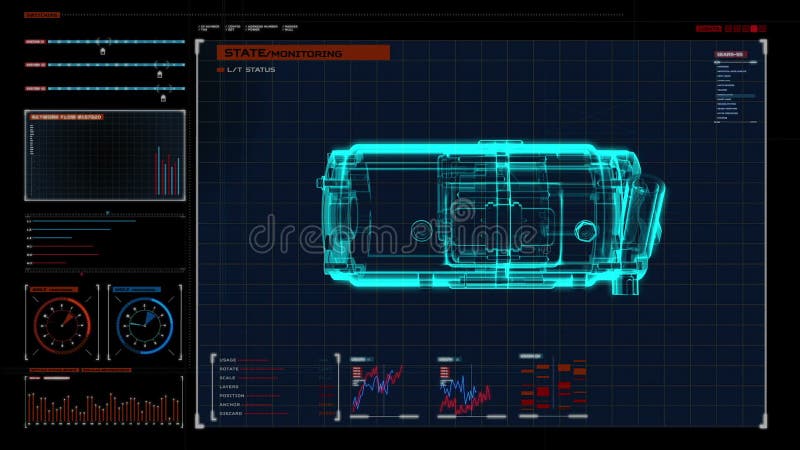 Automobile Technology. Car Compressor X-ray Image 360 Degree View ...