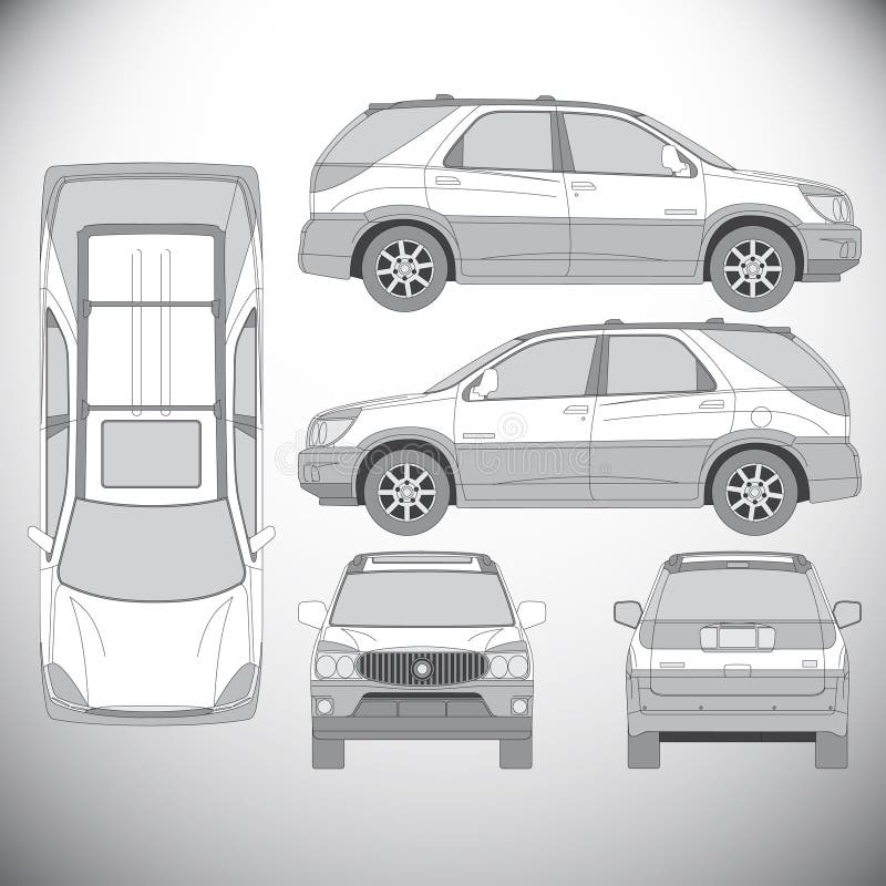 Automobile.Template for Graphic Design Stock Vector - Illustration of ...