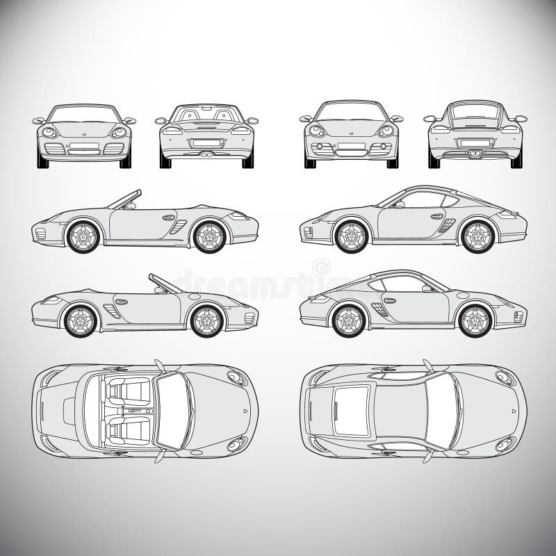 Automobile.Template for Graphic Design Stock Vector - Illustration of ...