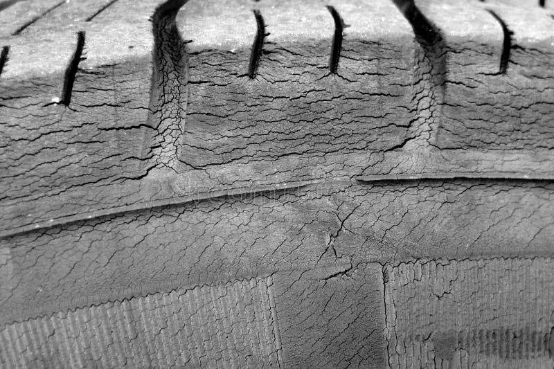 Dry Rot of Automobile Tire stock photo. Image of transport - 21140226