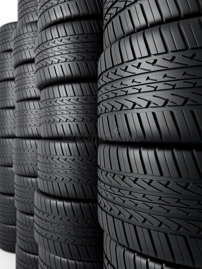Automobile tires stock illustration. Illustration of pattern - 25977026