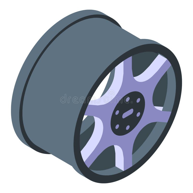 Automobile Wheel Icon Isometric Vector. Sport Speed Stock Vector ...