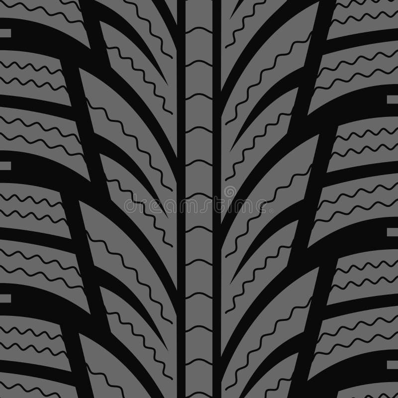 Seamless Truck Tyre Pattern Stock Vector - Illustration of diamond ...