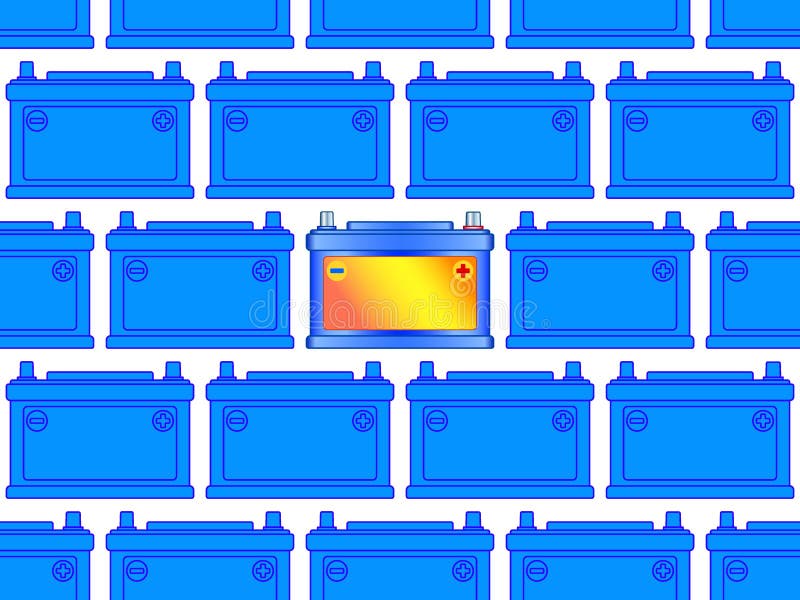 Automotive battery pattern stock illustration. Illustration of pattern ...