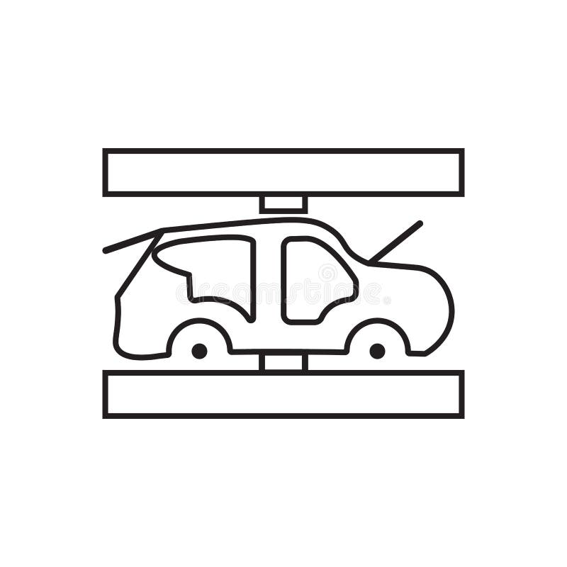 Automotive Car Industry Grey Flat Icon Vector Design Stock Vector ...