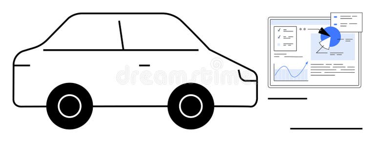 Automotive Data Analysis Dashboard with Car and Performance Graph Stock ...