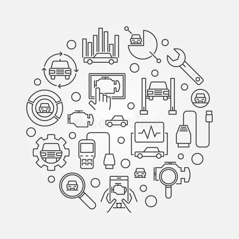 Automotive Diagnostics Logo Stock Illustrations – 597 Automotive ...