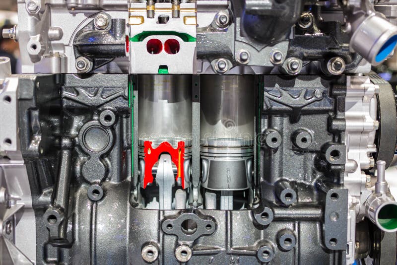 Automotive Engine Components Stock Image - Image of automotive, high ...