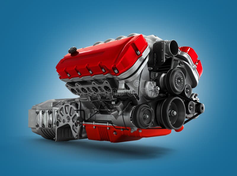 Automotive Engine Gearbox Assembly is Isolated Stock Illustration ...