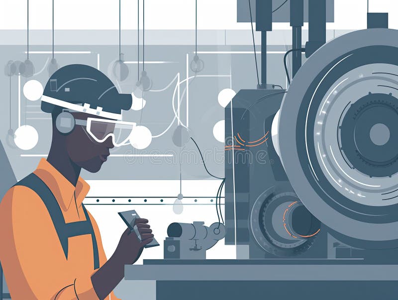 Automotive Engineer Testing a New Engine on a Dynamometer, Measuring ...