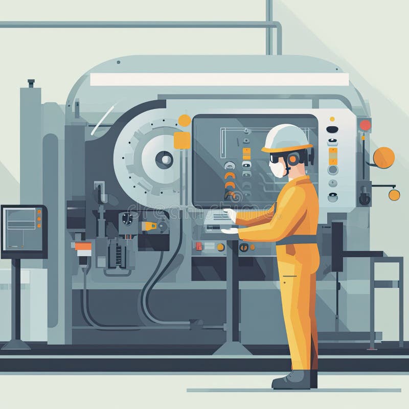 Automotive Engineer Testing a New Engine on a Dynamometer, Measuring ...