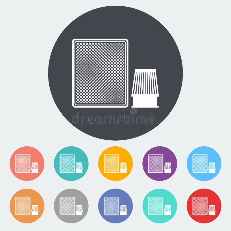Air filter stock vector. Illustration of sign, warning - 34692998