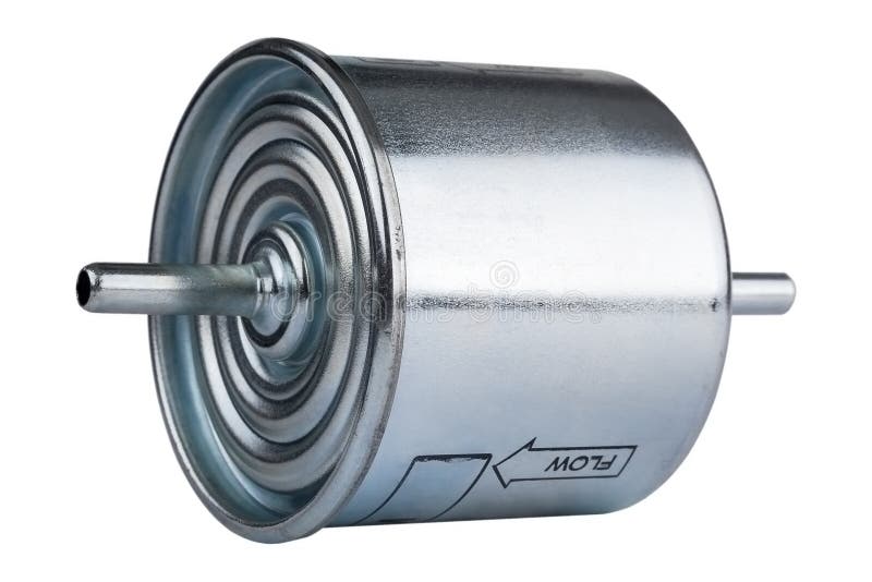 Automotive Fuel Filter Side View Stock Image - Image of particle ...