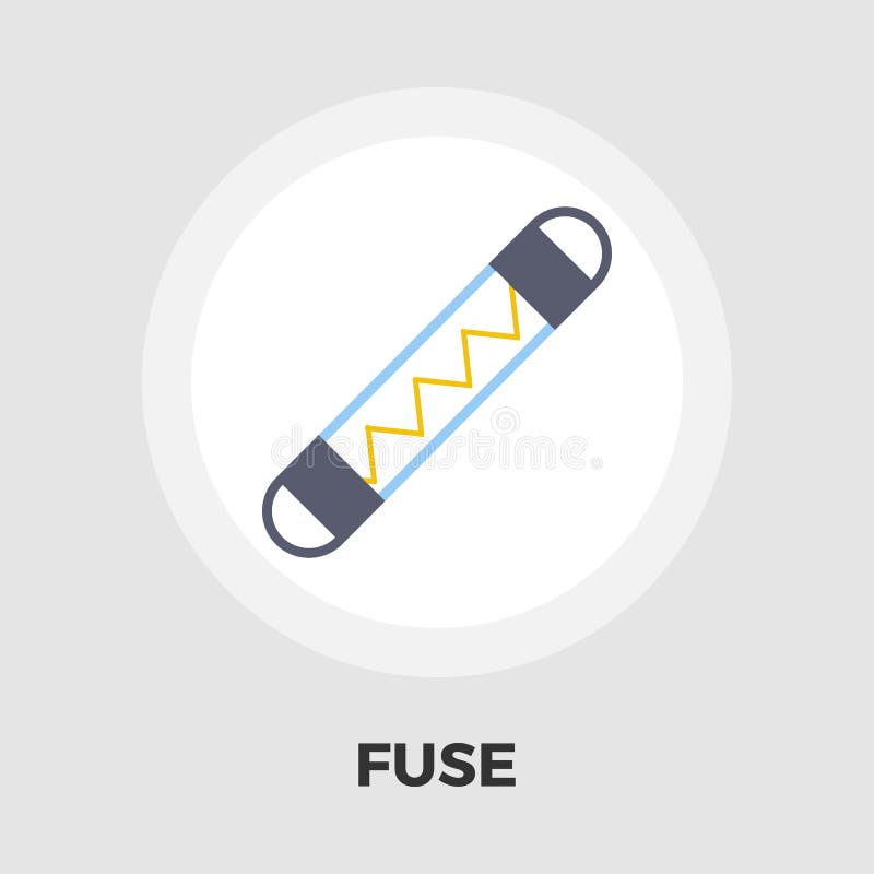 Automotive fuse flat icon stock vector. Illustration of auto - 95060816