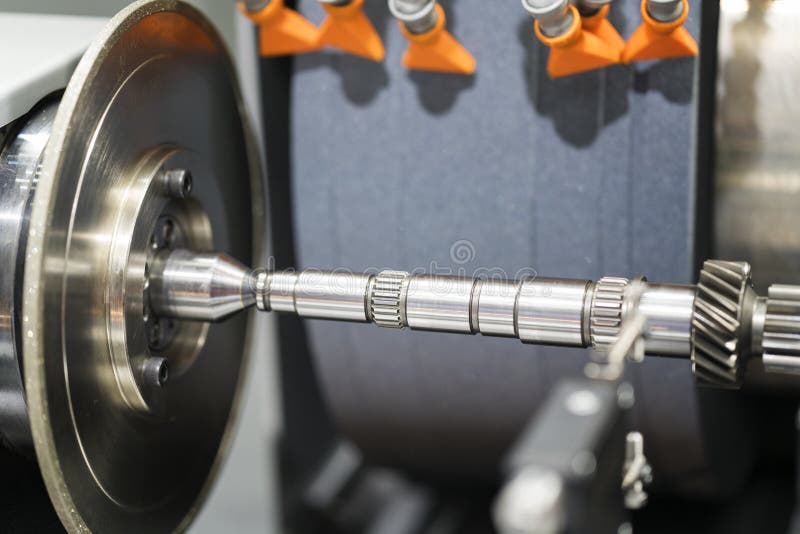 High Precision CNC Grinding Automotive Part Stock Image - Image of ...