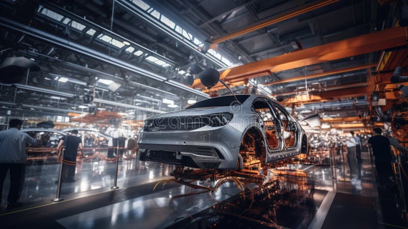 Automotive industry stock illustration. Illustration of technology ...