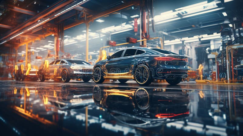 Automotive industry stock illustration. Illustration of solution ...