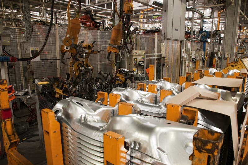 Automotive Industry Manufacture Stock Image - Image of indoors ...