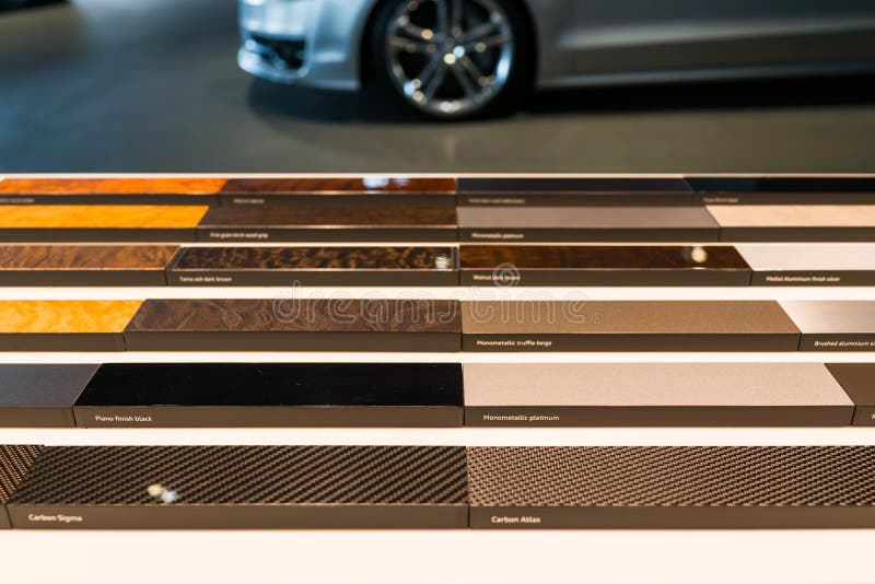 Automotive Interior Materials Samples Stock Photo - Image of drive ...