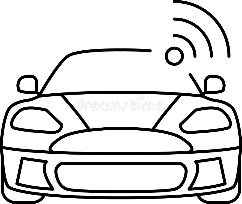 Automotive IoT - Ai Smart Autonomous Car, Driverless Car, Thin Line ... Automotive IoT - Ai Smart Autonomous Car, Driverless Car, Thin Line ...