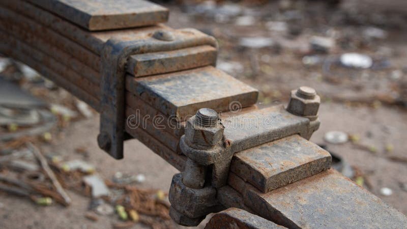 Automotive Leaf Spring. Elastic Part of the Car Suspension Stock Image ...