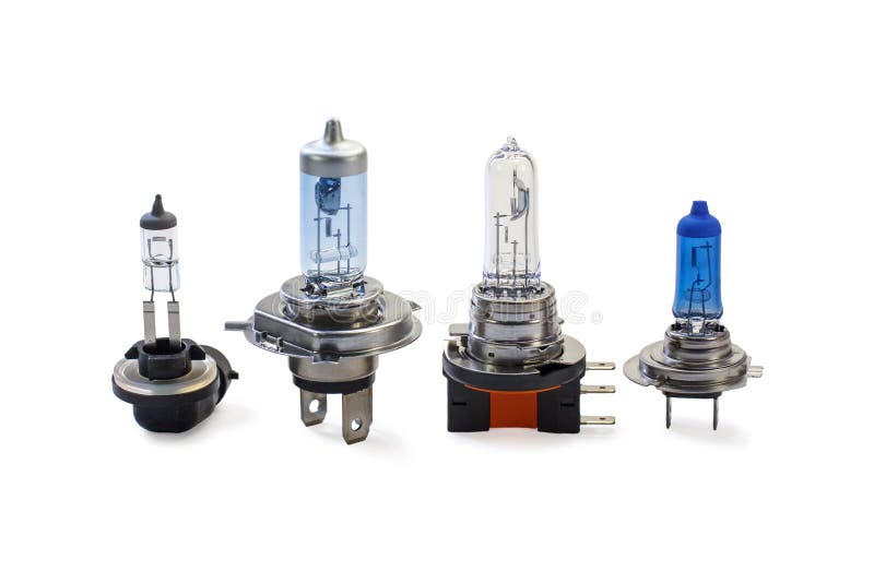Automotive Light Bulbs. Xenon. Halogen. Stock Photo - Image of ...