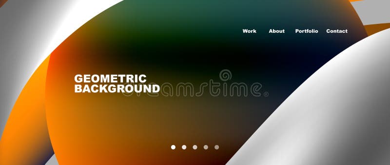 Automotive Lighting Design with Amber Circle Gradient on Gadget Display ...